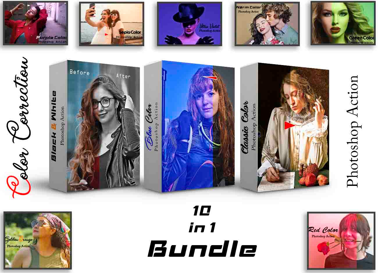 Color Correction Ps Action Bundle, an Action Add-On by Studio Retouch