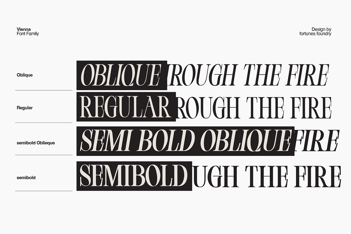 Vienna Fashion Display Serif Font