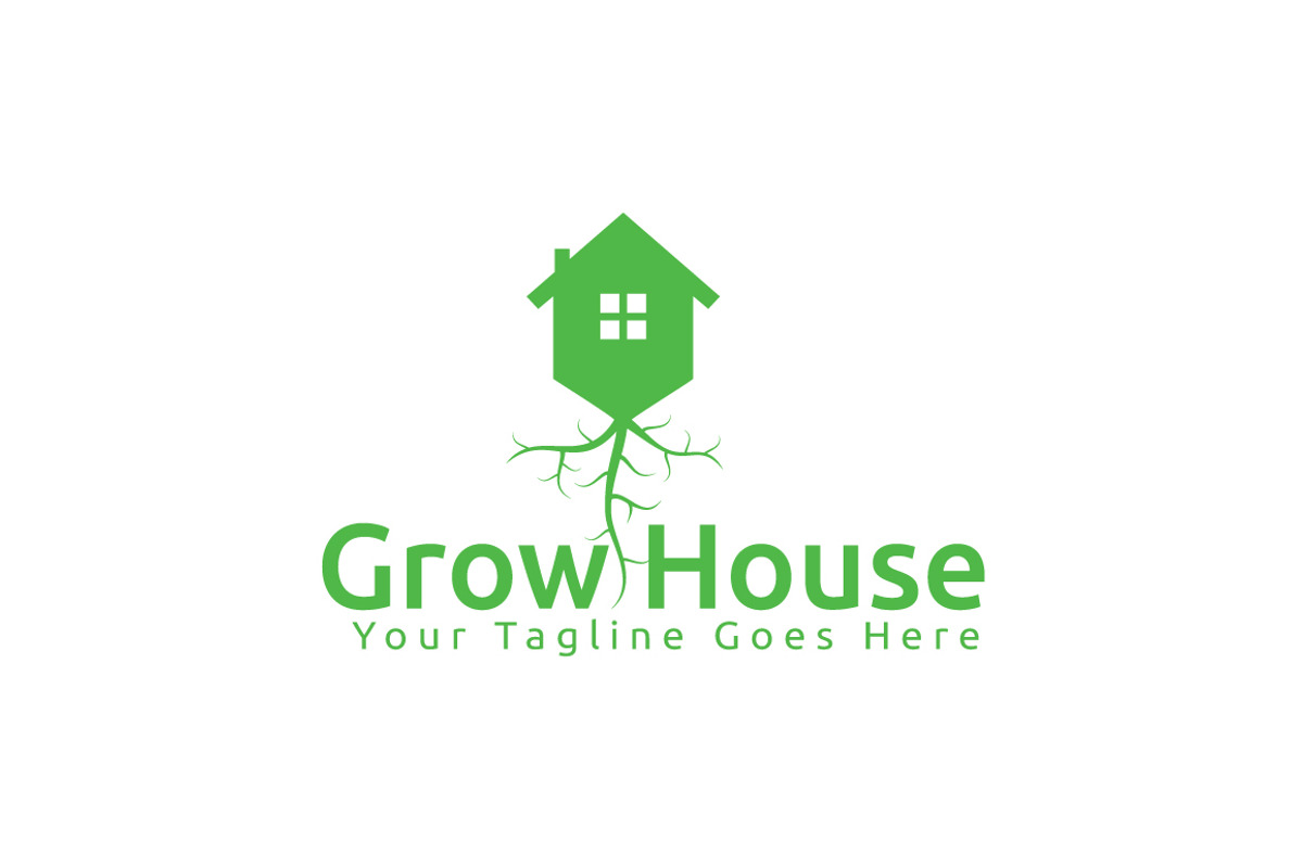 Grow House Logo Template, a Branding & Logo Template by Logo20