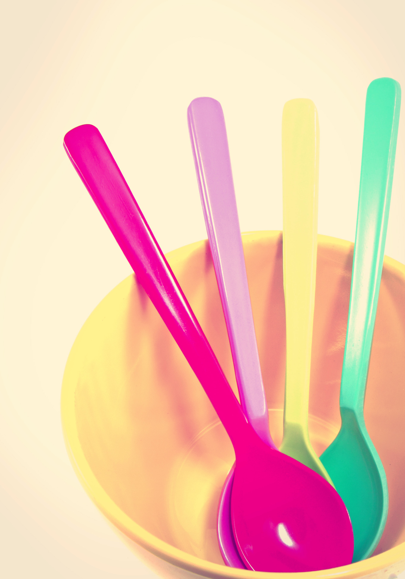 Group of plastic spoons, a Food & Drink Photo by Nuchylee Photo