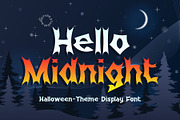 Hello Midnight - Halloween Font