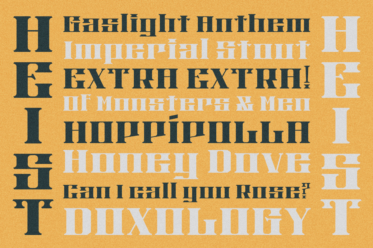 Grand Heist, a Serif Font by Chad Palmer Designs