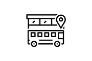 Bus location icon, an Icon by Creative priyanka