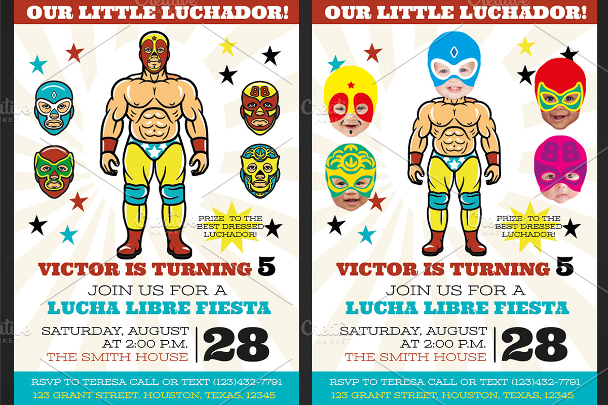Lucha Libre Collection, a Flyer Template by Moloko88