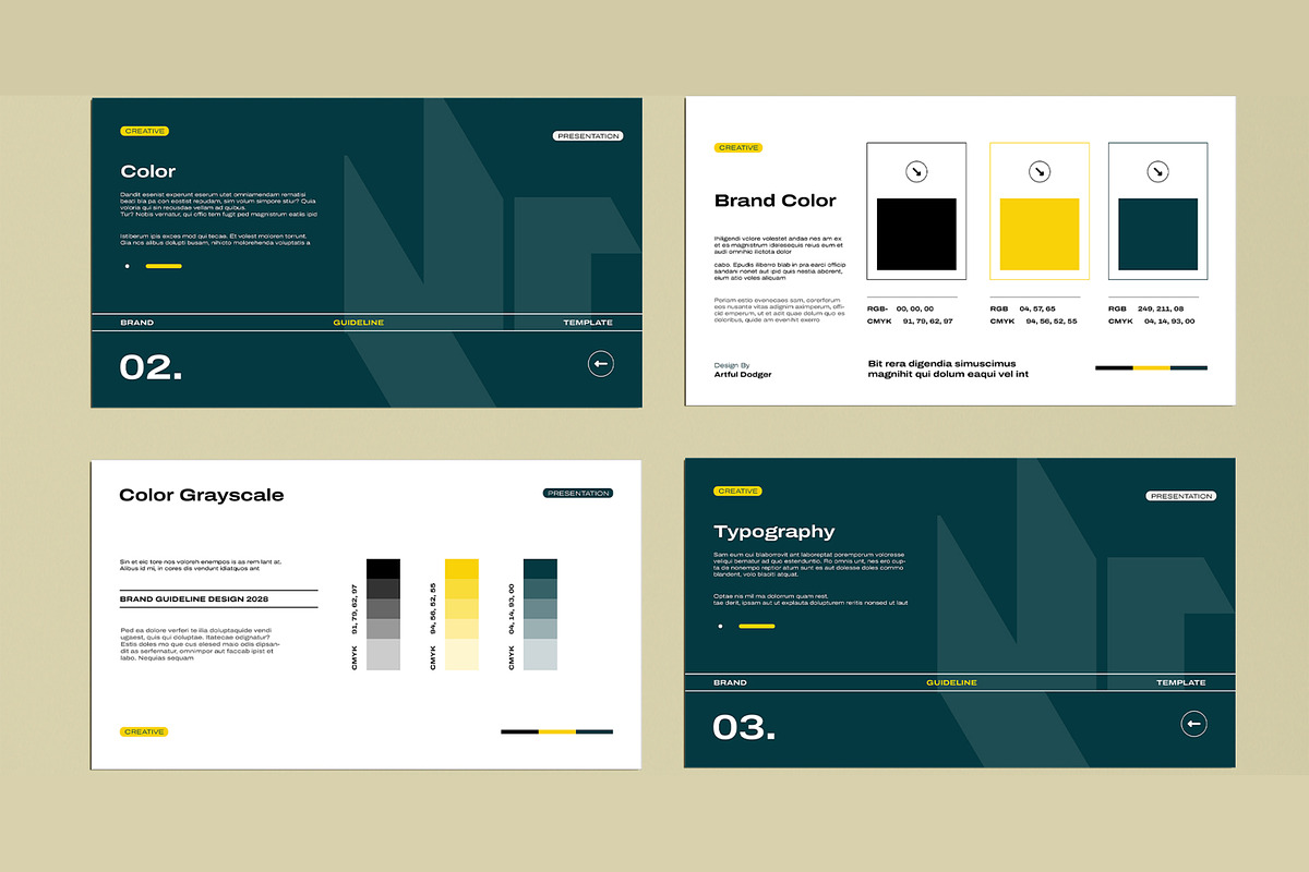 Brand Guideline Presentation Design