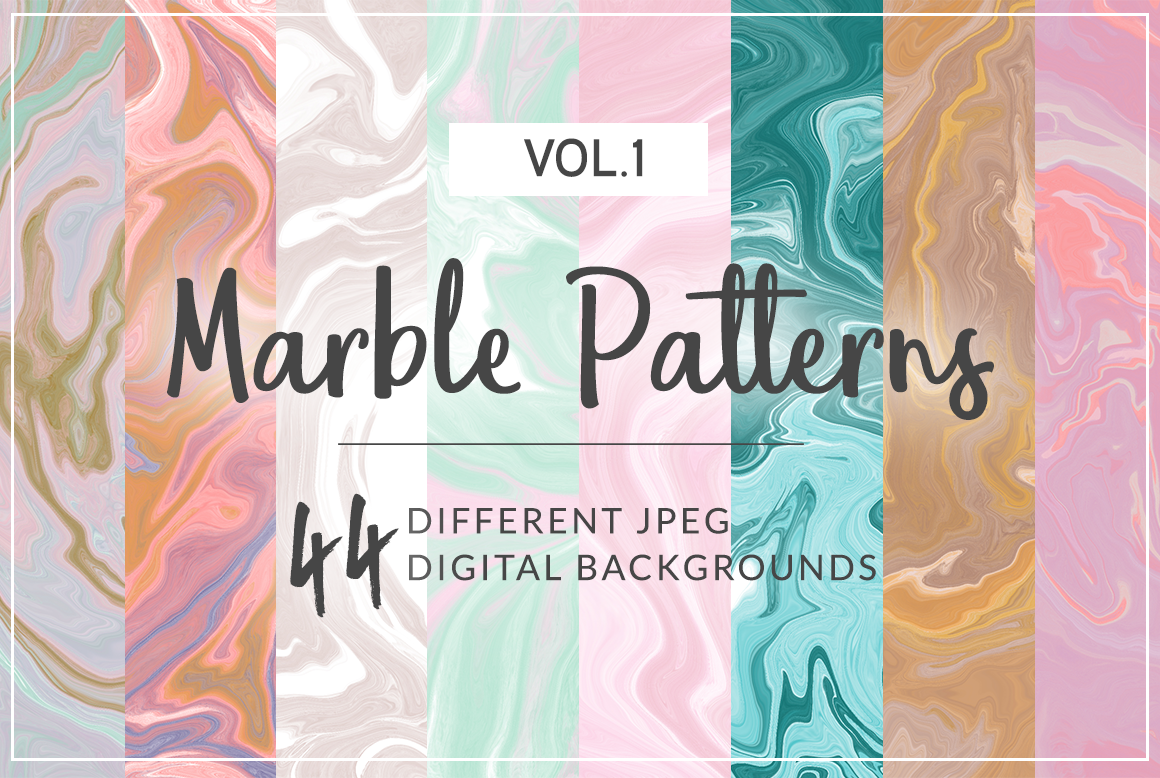 Marble Patterns Pack Vol.1, a Pattern Graphic by Coral Antler