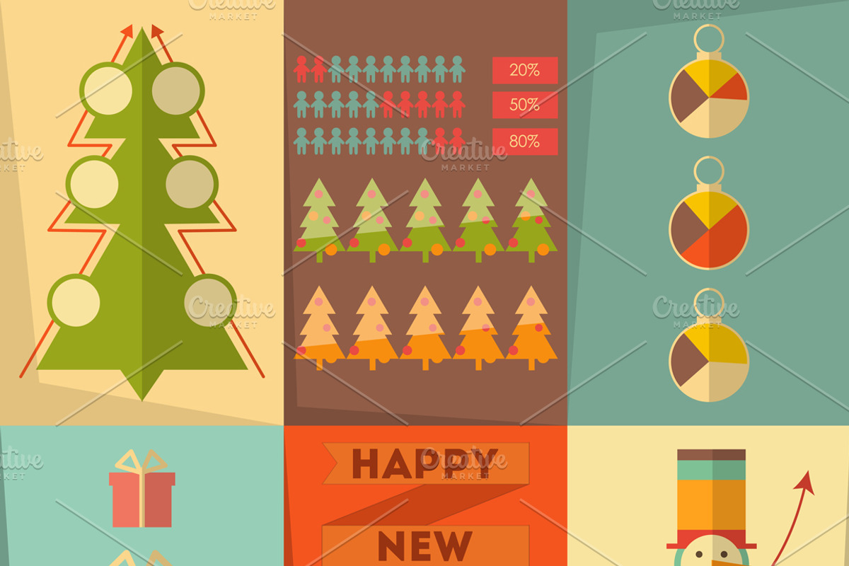Christmas Infographic, a Person Illustration by ELFIVETROV DESIGN