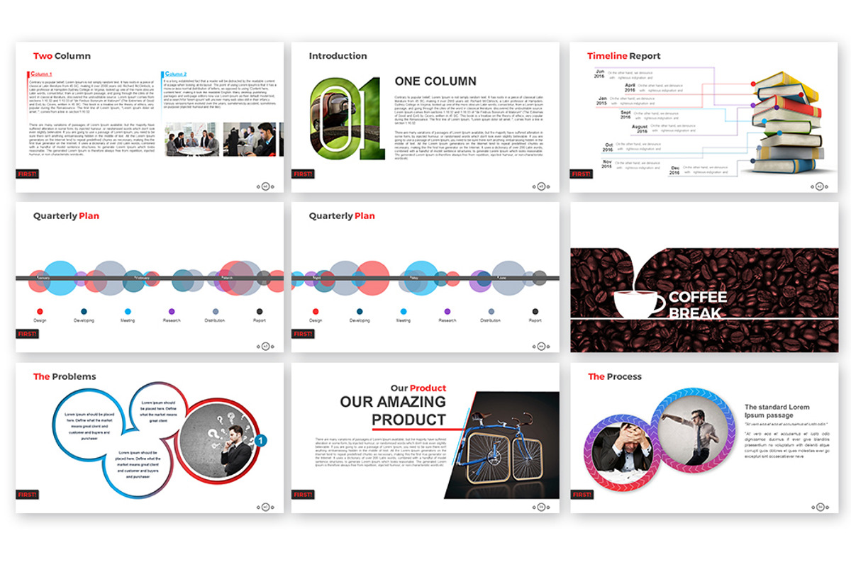 First Powerpoint Template, a Presentation Template by RRGraph