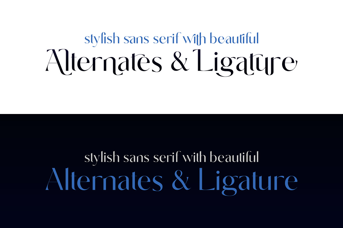 The Blue Ravenclaw - Stylistic Sans, a Sans Serif Font by NendesKombet ...