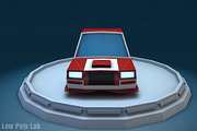 Low Poly Racing Car, a Cars & Vehicle 3D Model by Low Poly Lab