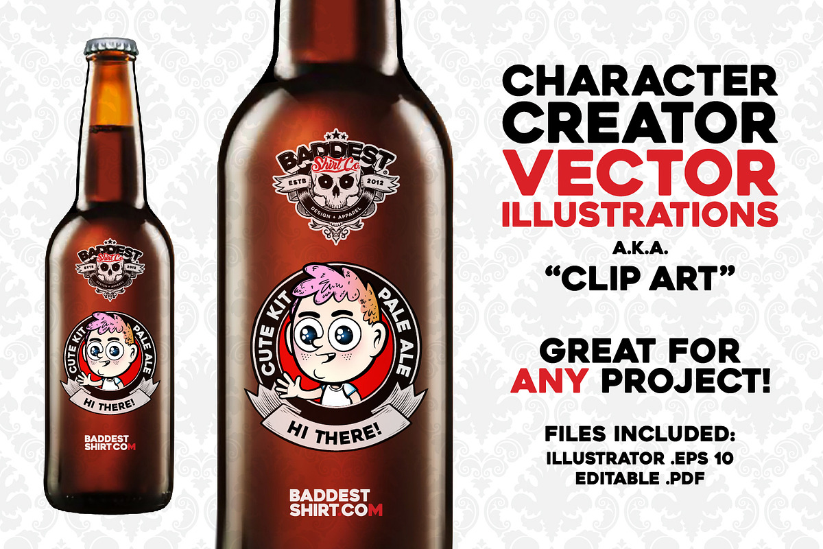 Hand-Drawn Vector Character Creator, a Person Illustration by Vectory ...