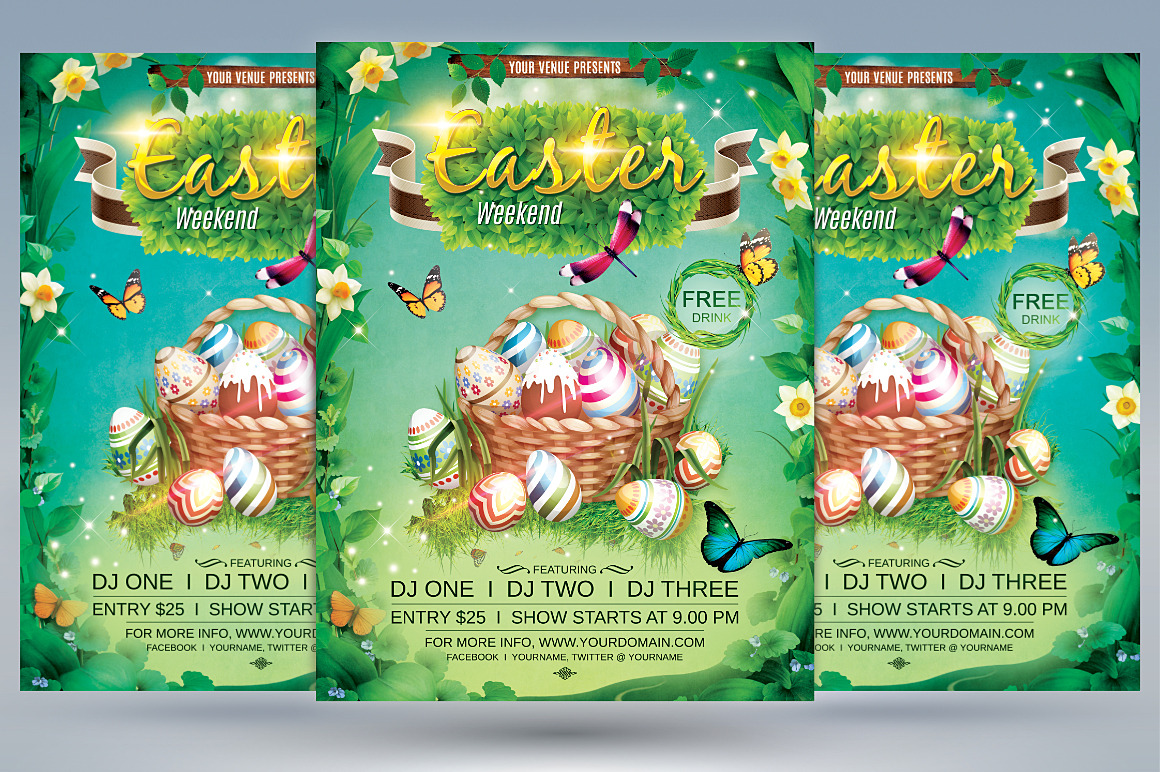 Easter Weekend Flyer, a Flyer Template by tmcom
