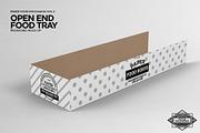 Open End Food Tray Packaging Mockup, a Packaging Mockup by INCDesign