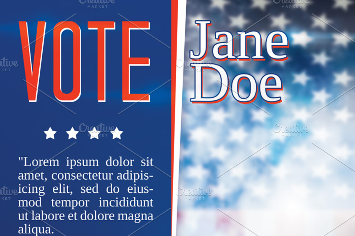 Vote Election Flyer Template, a Flyer Template by Krukowski Graphics
