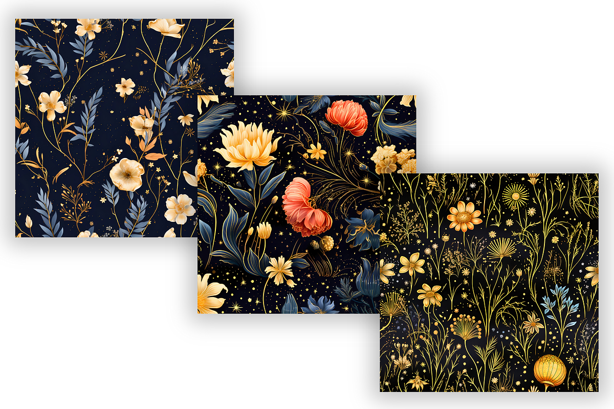 Wildflower Constellations Patterns Set