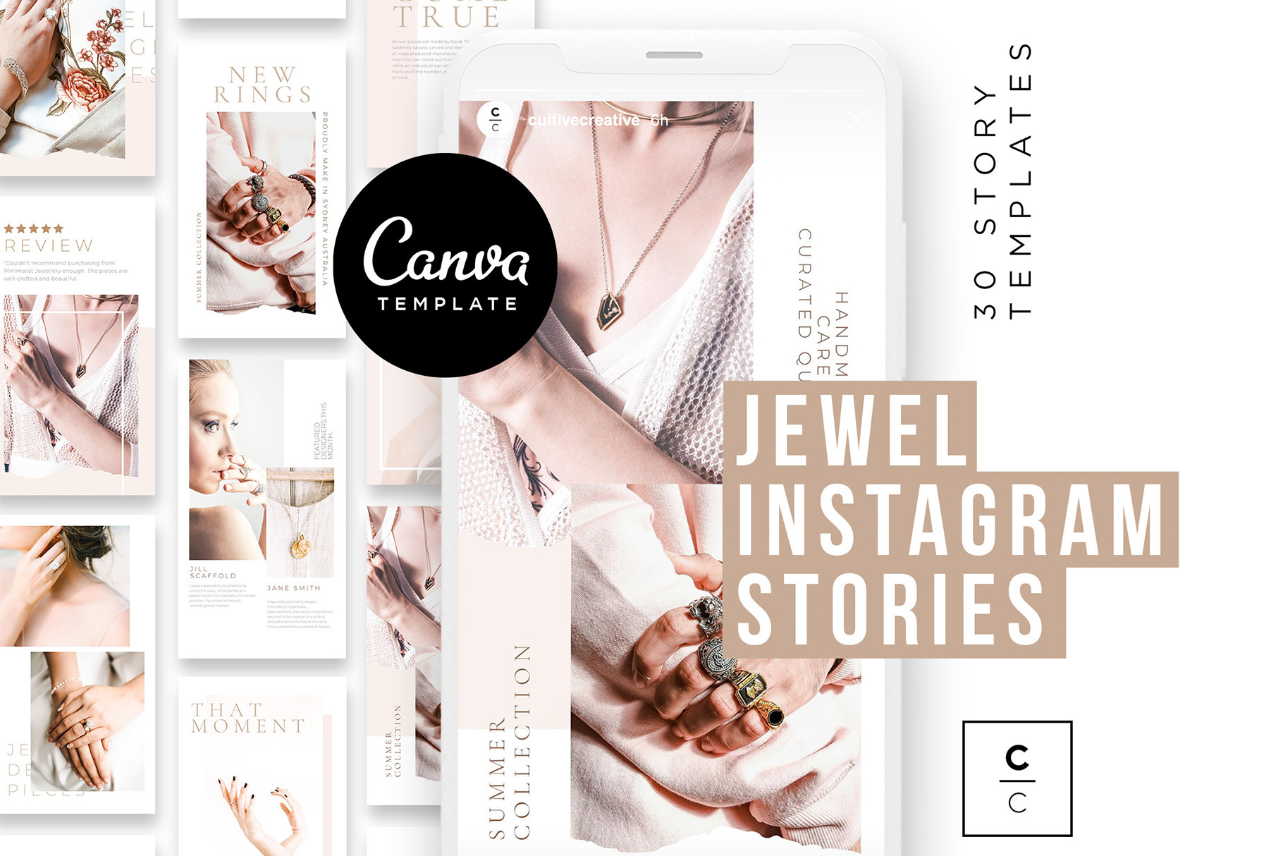 Jewelry Instagram Story Templates, a Social Media Template by Cultive ...