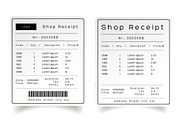 Shop Receipt template vector, a Work Illustration by Lin´s