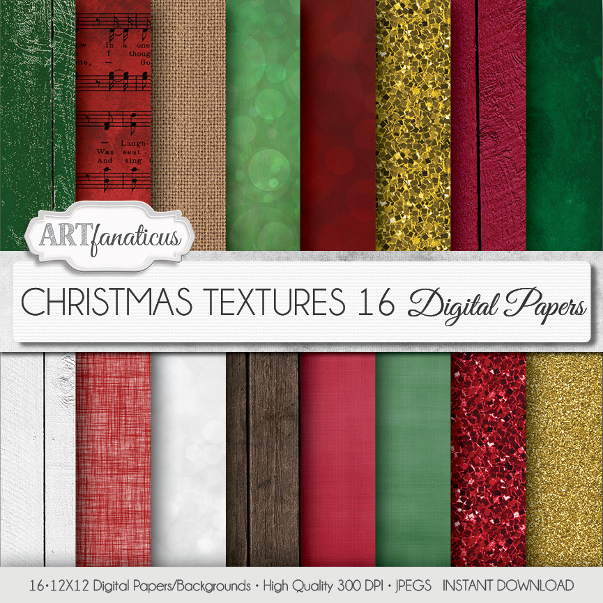 CHRISTMAS TEXTURES, a Texture Graphic by Artfanaticus