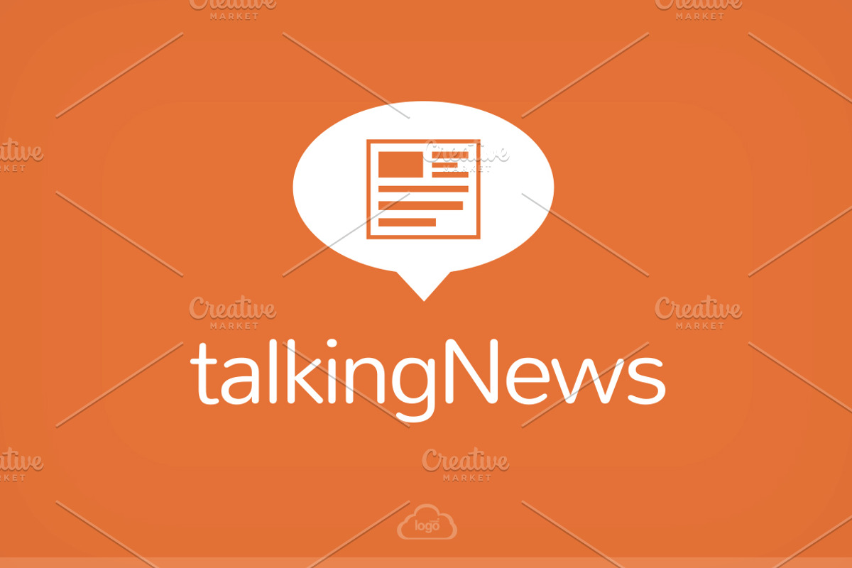 Talking News Logo Template, a Branding & Logo Template by Logo Heaven