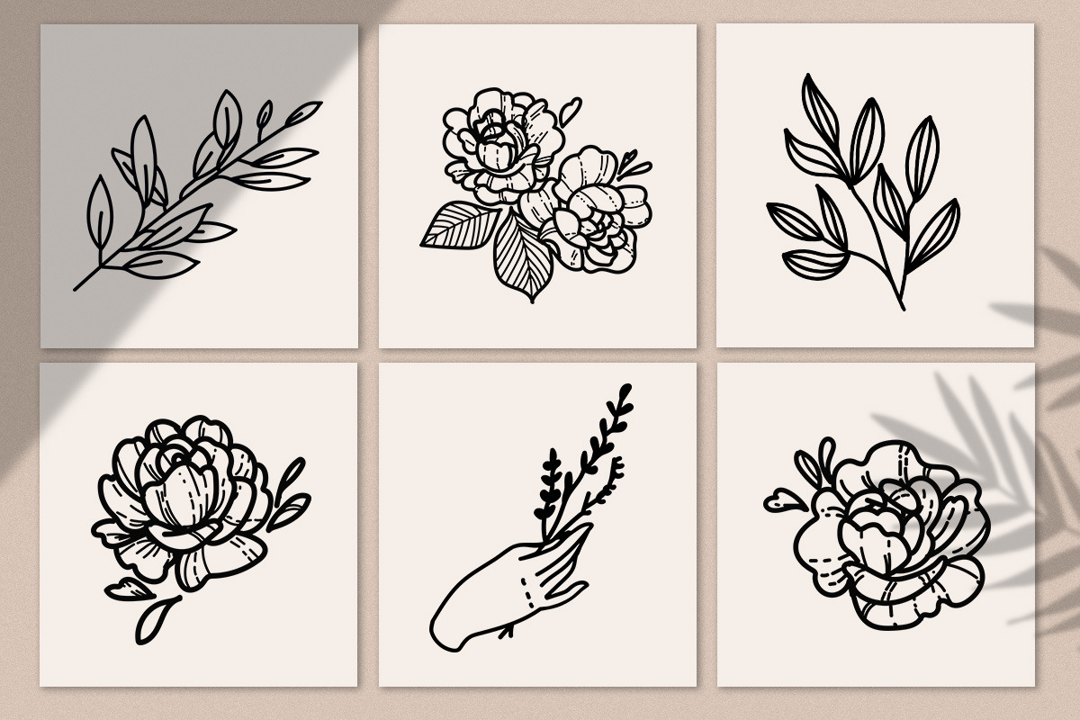 Line Art Abstract Insta Logo Kit, a Decorative Illustration by NassyArt