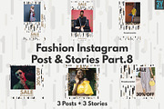 Fashion Instagram Posts & Stories, a Social Media Template by 3Y_Design