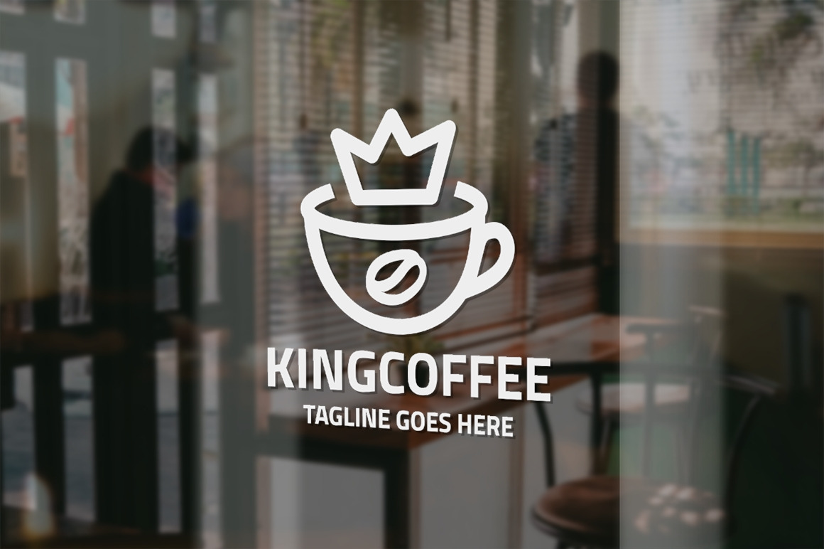 King Coffee Logo, a Branding & Logo Template by Design_Planet