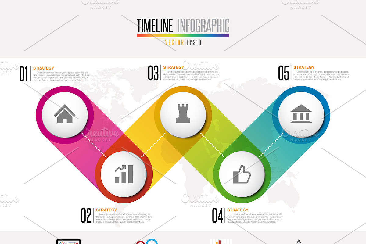 12 Timeline Infographic Template 01, a Presentation Template by ...