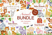 Watercolor Animals Bundle 50 OFF, an Animal Illustration by ...