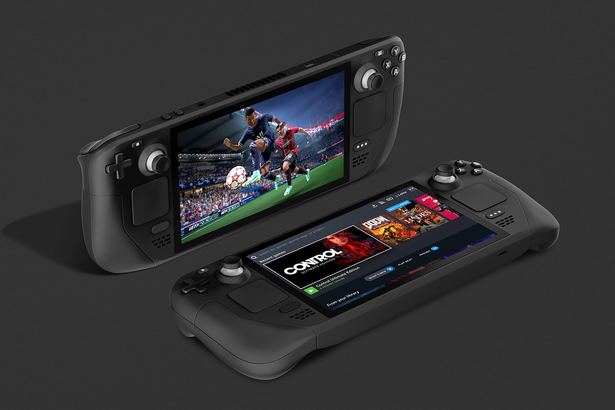 Steam Deck Gaming Mockup, a Product Mockup by Mockupdaddy