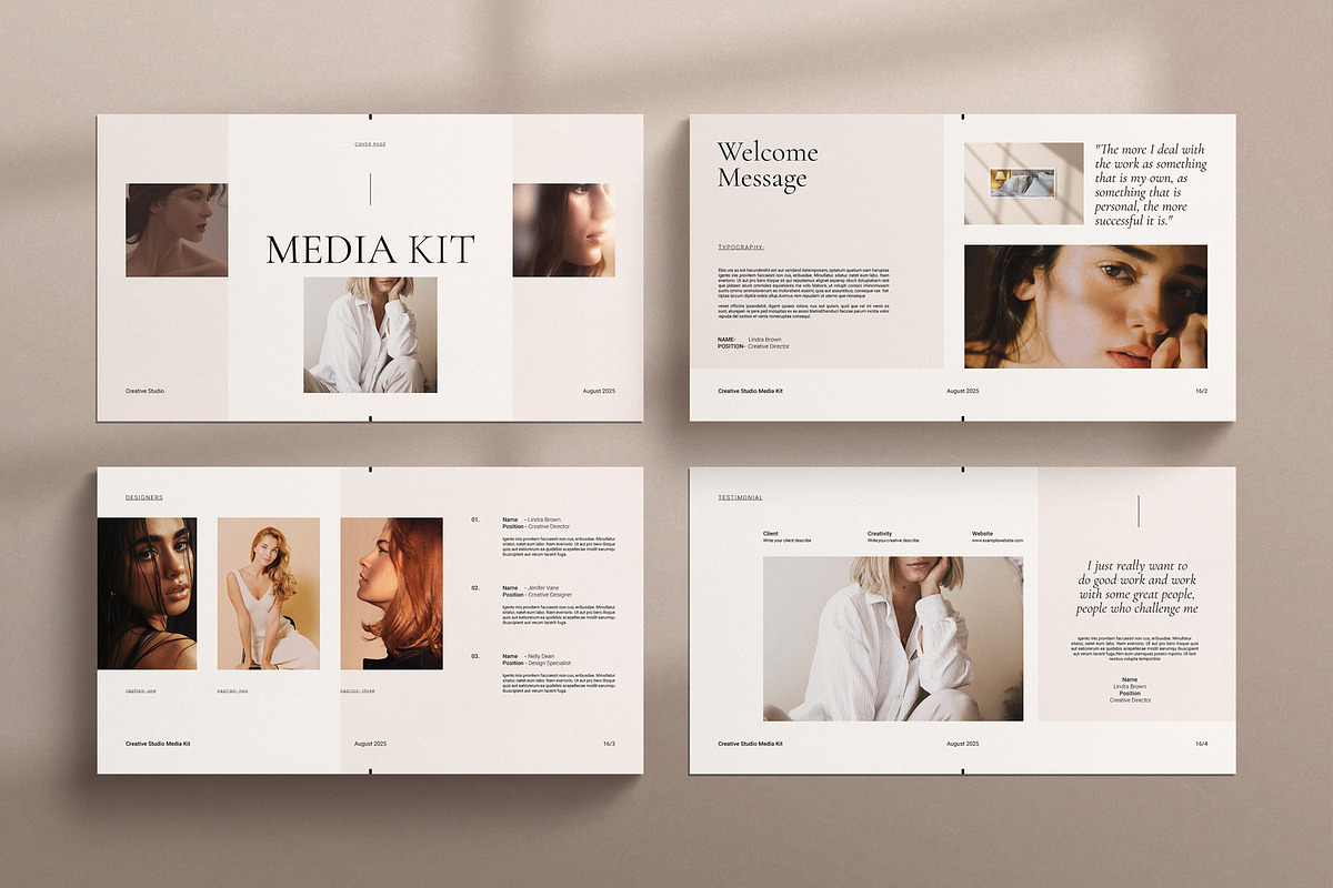 Media kit Presentation Template, a Presentation Template by TemplatesForest