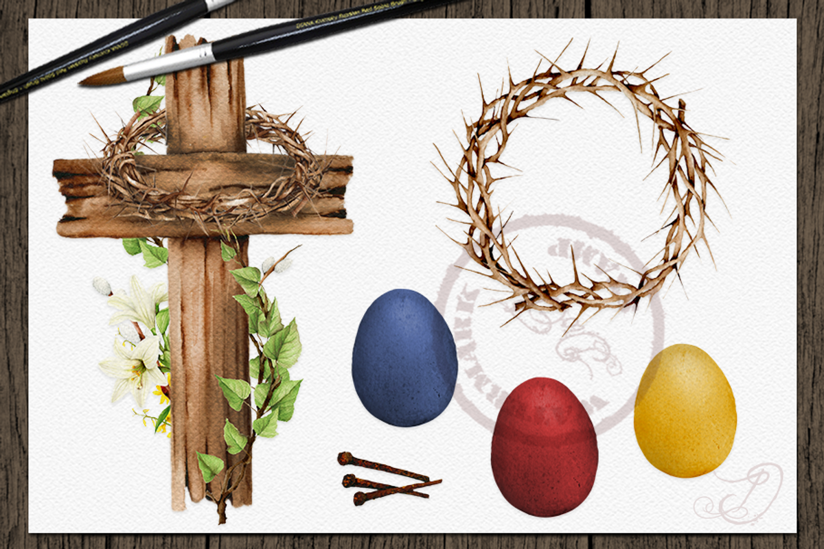 Easter Symbols Illustration, a Decorative Illustration by DioFlow