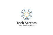 Tech Stream Logo Template, a Branding & Logo Template by Logo20