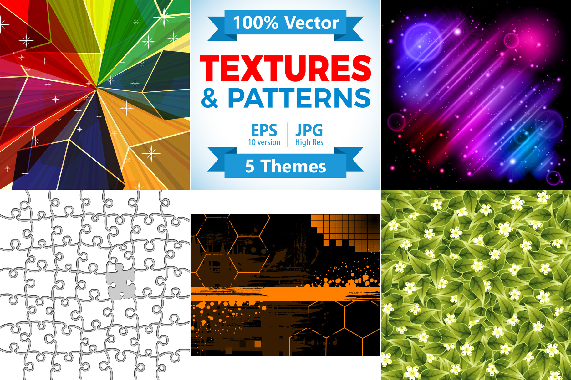 Textures and Patterns Backgrounds, a Decorative Illustration by TAlex