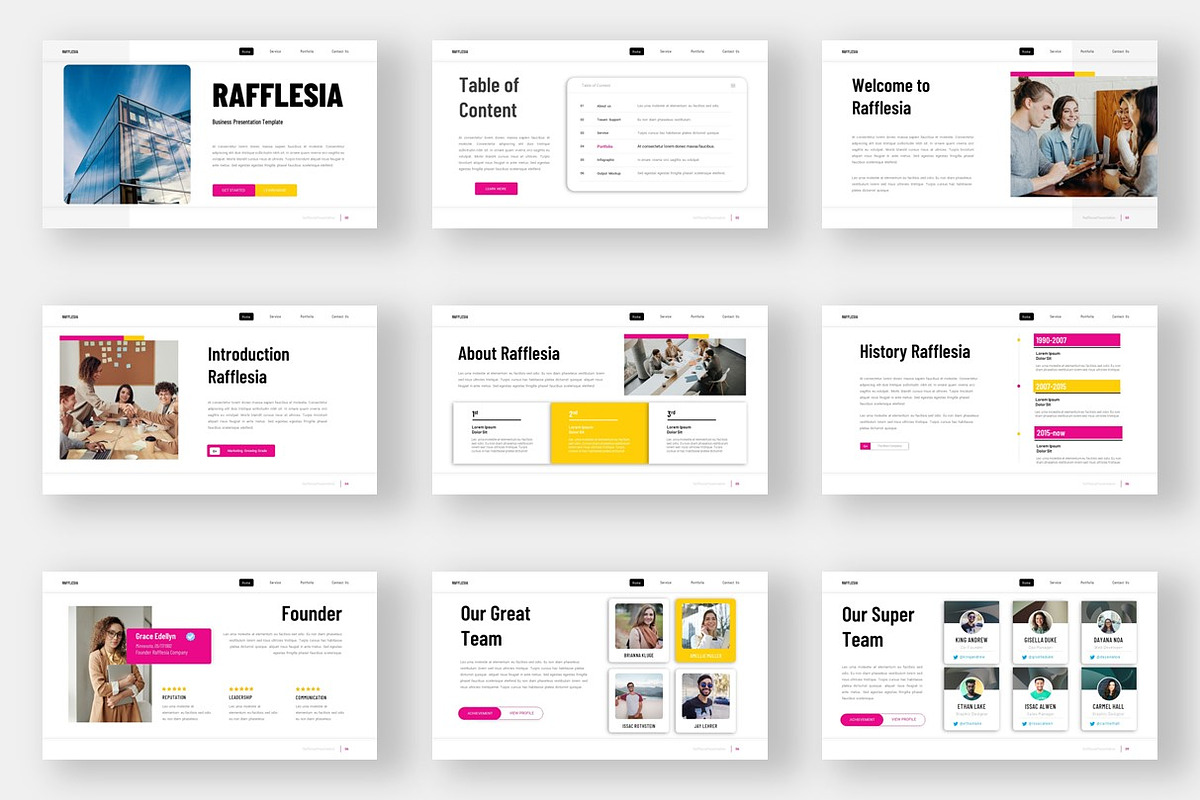RAFFLESIA - PowerPoint Template, a Presentation Template by kreatifreya