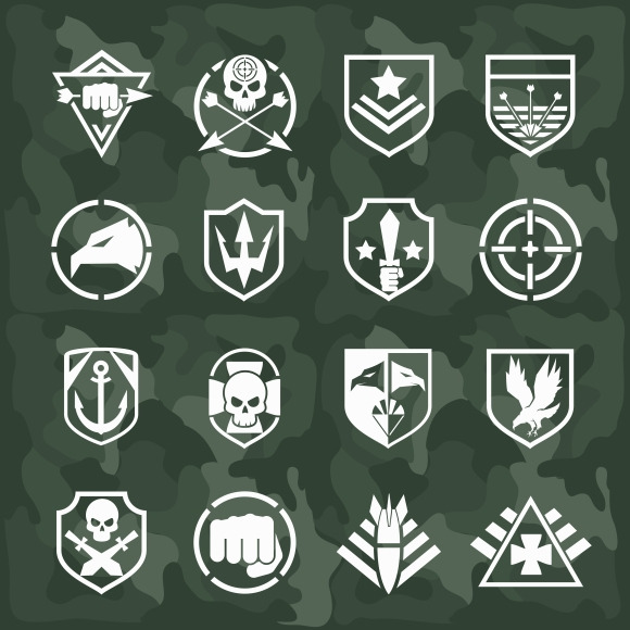 Vector military symbol icons, a Graphic by Microvector