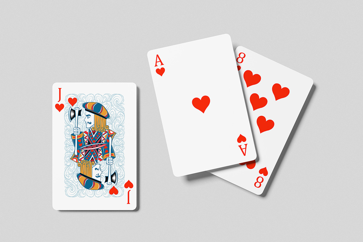 High Quality Poker Card Mockup, an Advertising Mockup by swsi-studio