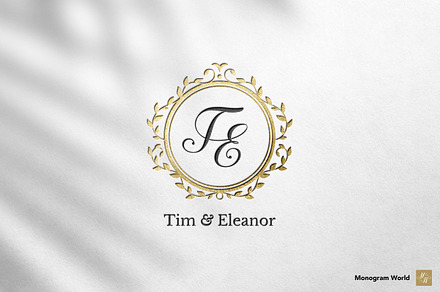 Wedding Monogram MA, a Branding & Logo Template by Monogram World