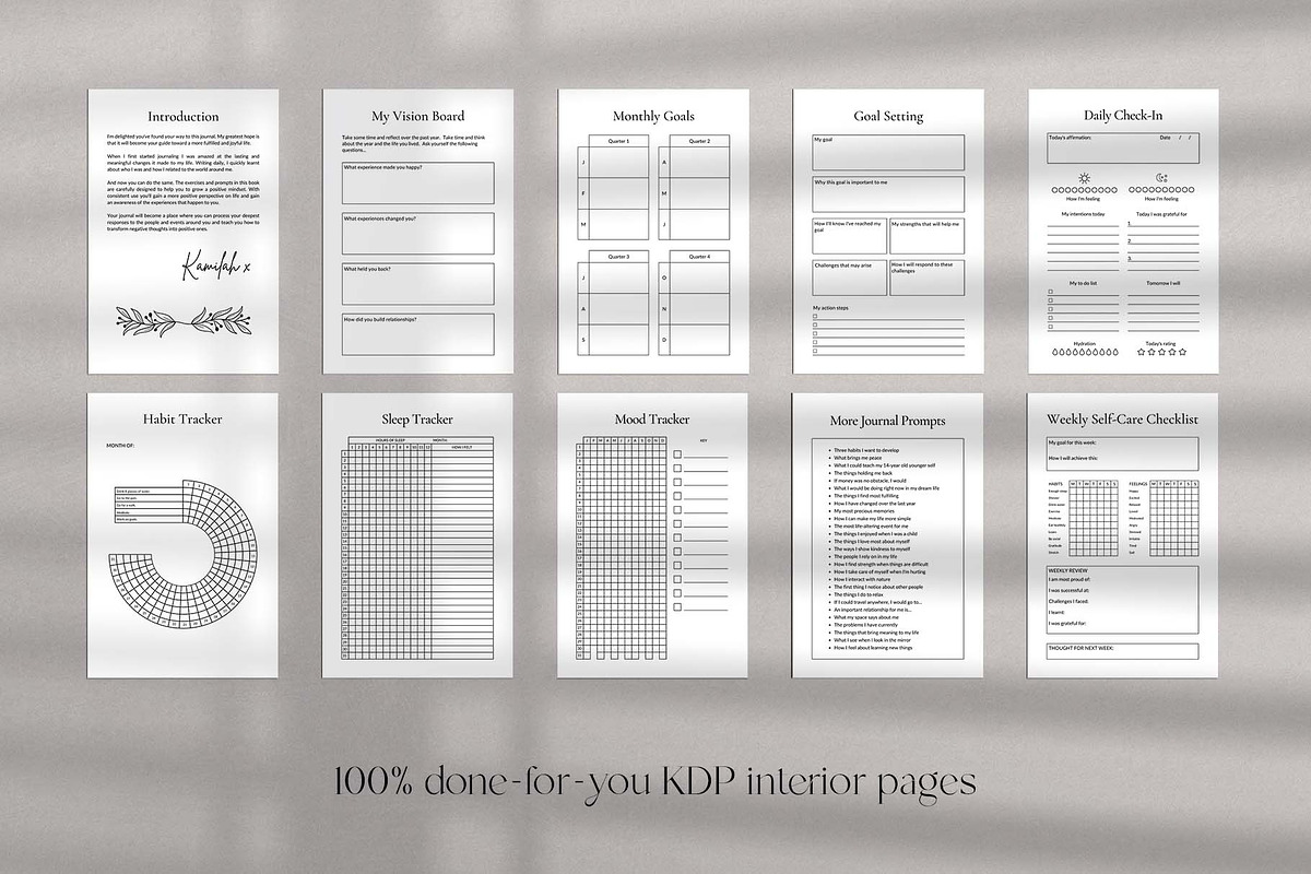 KDP Interior Canva Templates: Journal