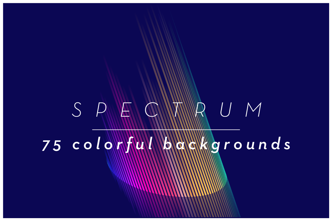 SPECTRUM 1: 75 Colorful backgrounds, an Object Graphic by kloroform ...