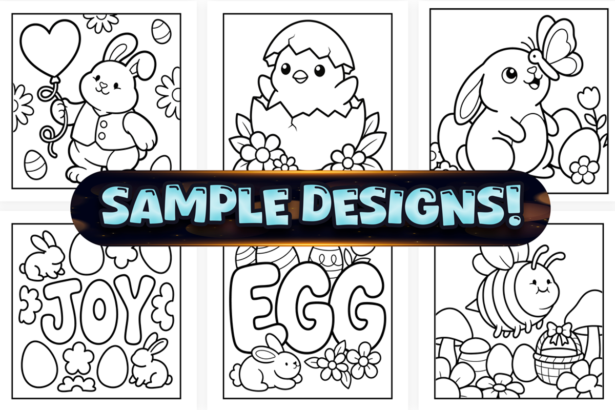 Bold and Easy Easter Coloring Pages