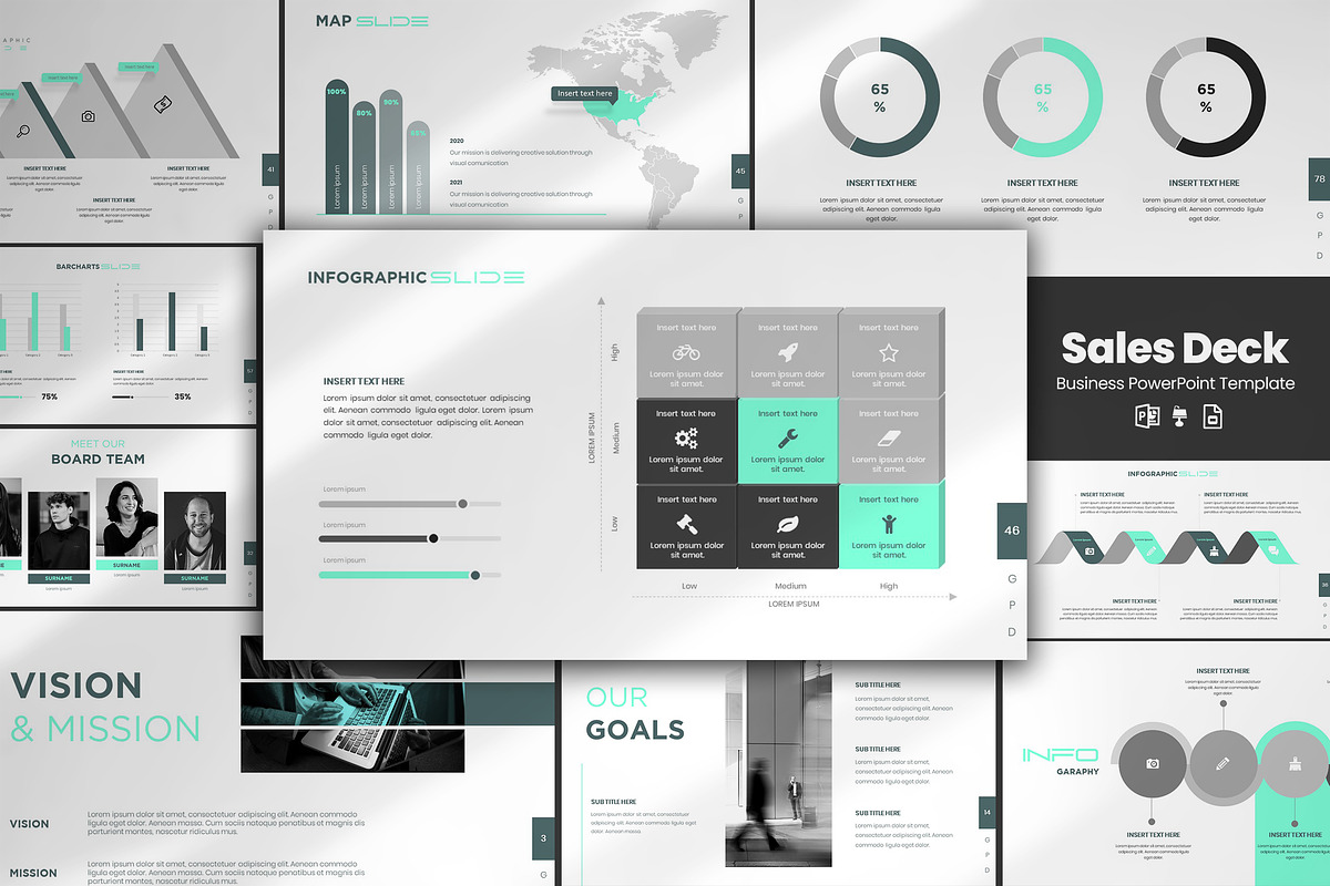 Sales Deck PowerPoint Template, a Presentation Template by Artemis-products