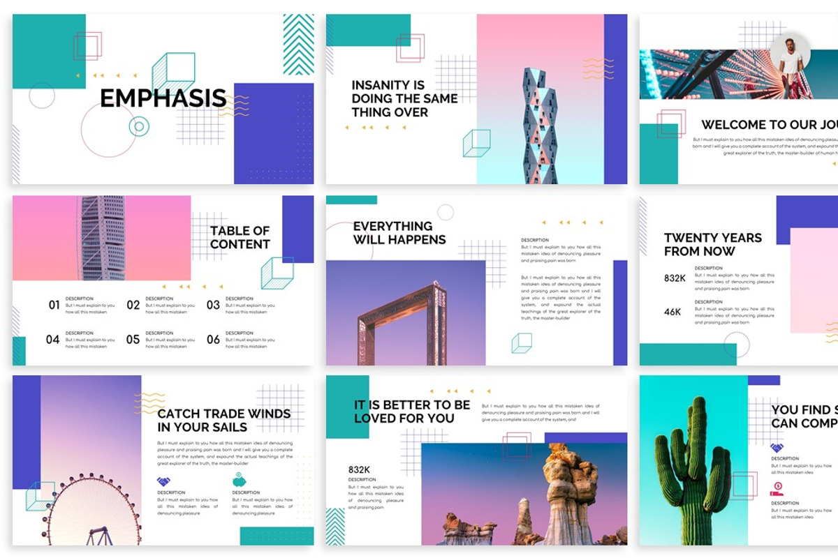 Emphasis - Memphis Powerpoint, a Presentation Template by SlideFactory ...