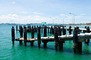 Bridge pier featuring bay, beach, and beautiful, an Architecture Photo ...