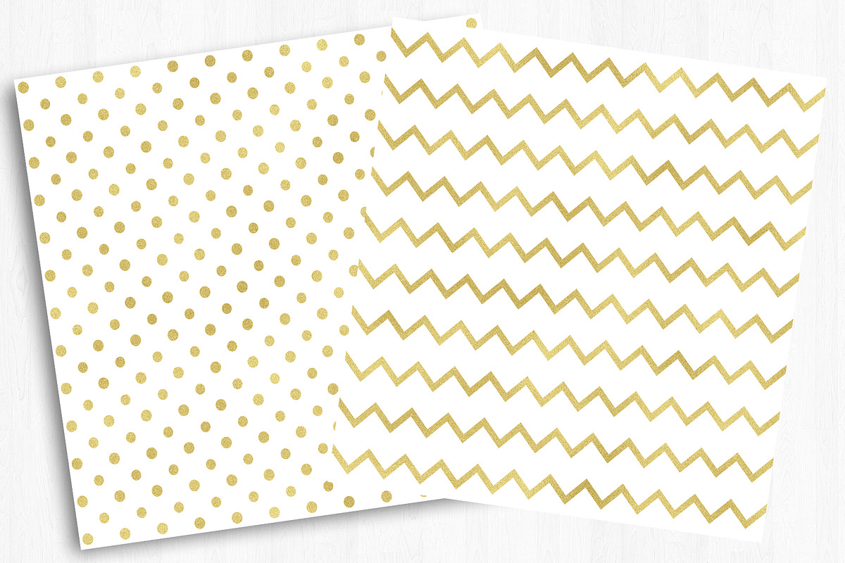 Gold Digital Paper, Gold Background, a Pattern Graphic by BonaDesigns