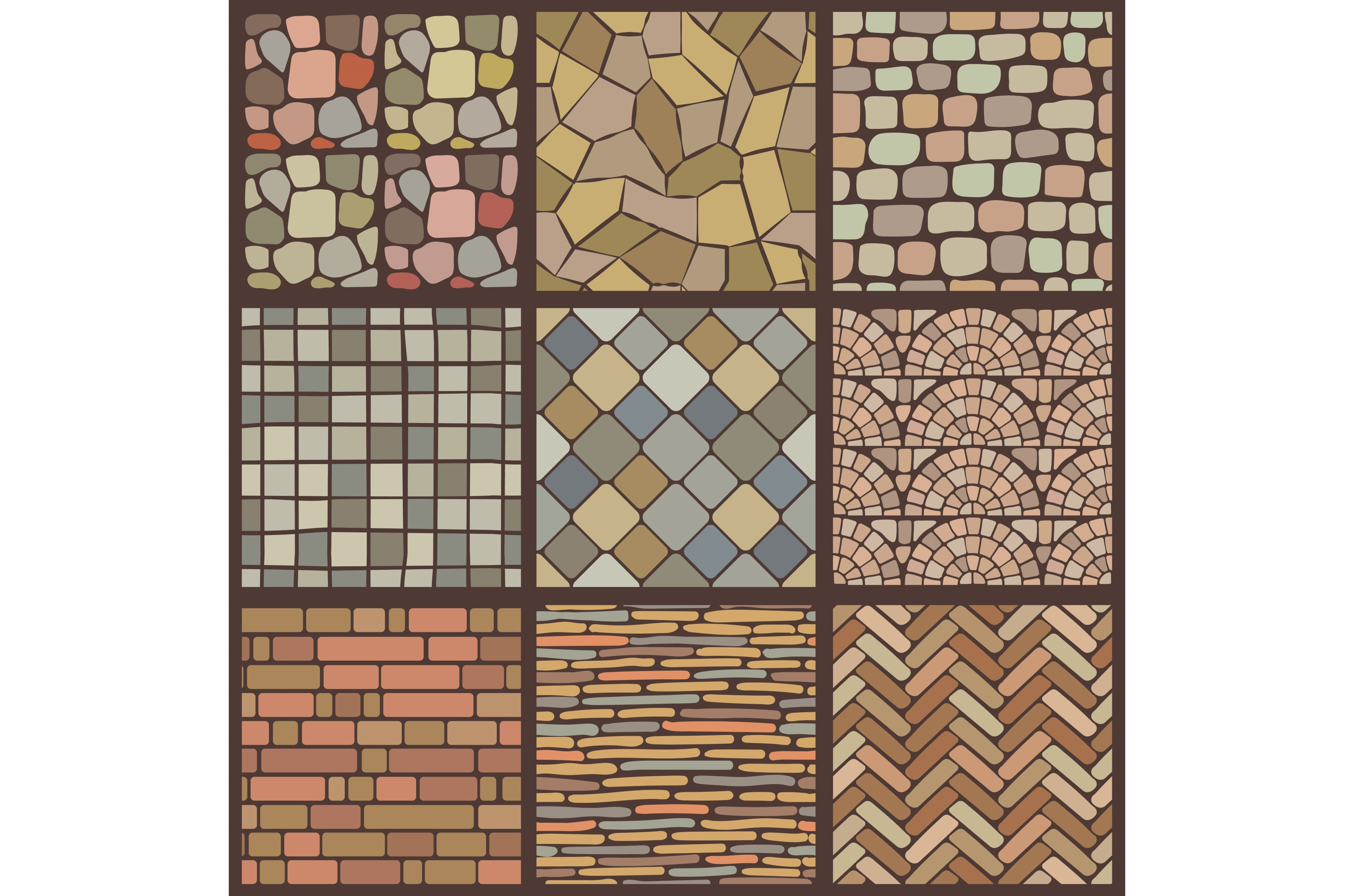 Paving textures. Seamless pattern of | Graphics ~ Creative Market