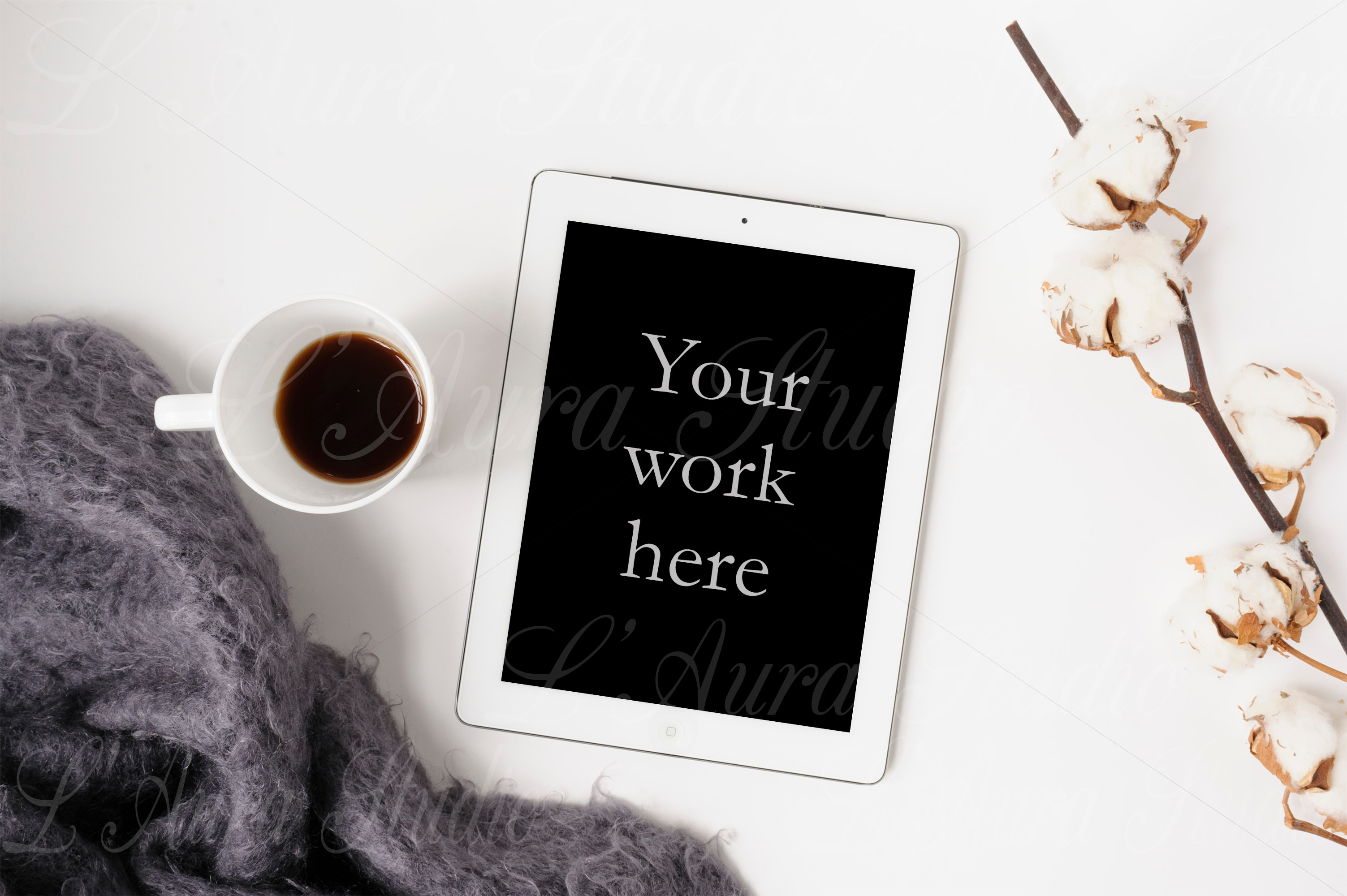 Ipad Flat Lay Mockup | iPad Mockups ~ Creative Market