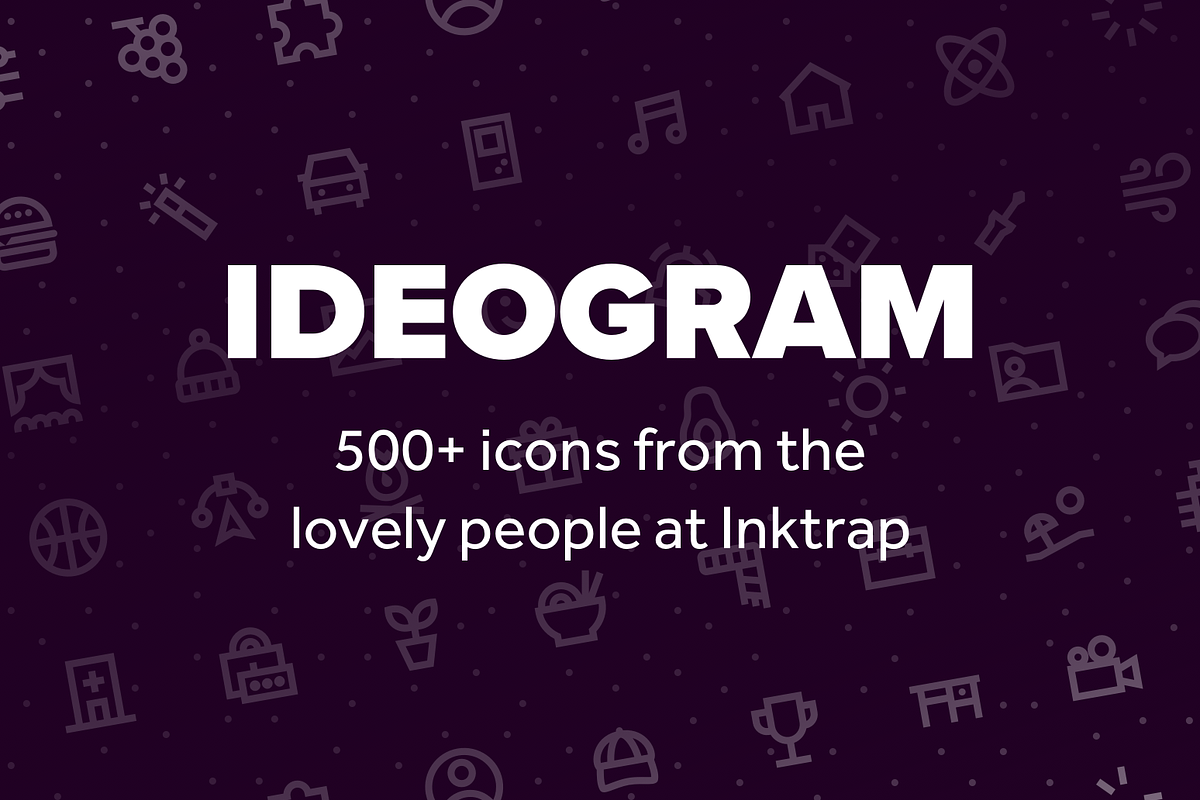 Ideogram: Icon Set by Inktrap, an Outline Icon by Inktrap | Creative Market