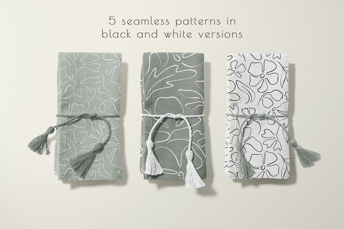 Abstract Floral collection, an Illustration by Anna.Klets