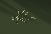 Kila Script, a Script Font by vuuuds