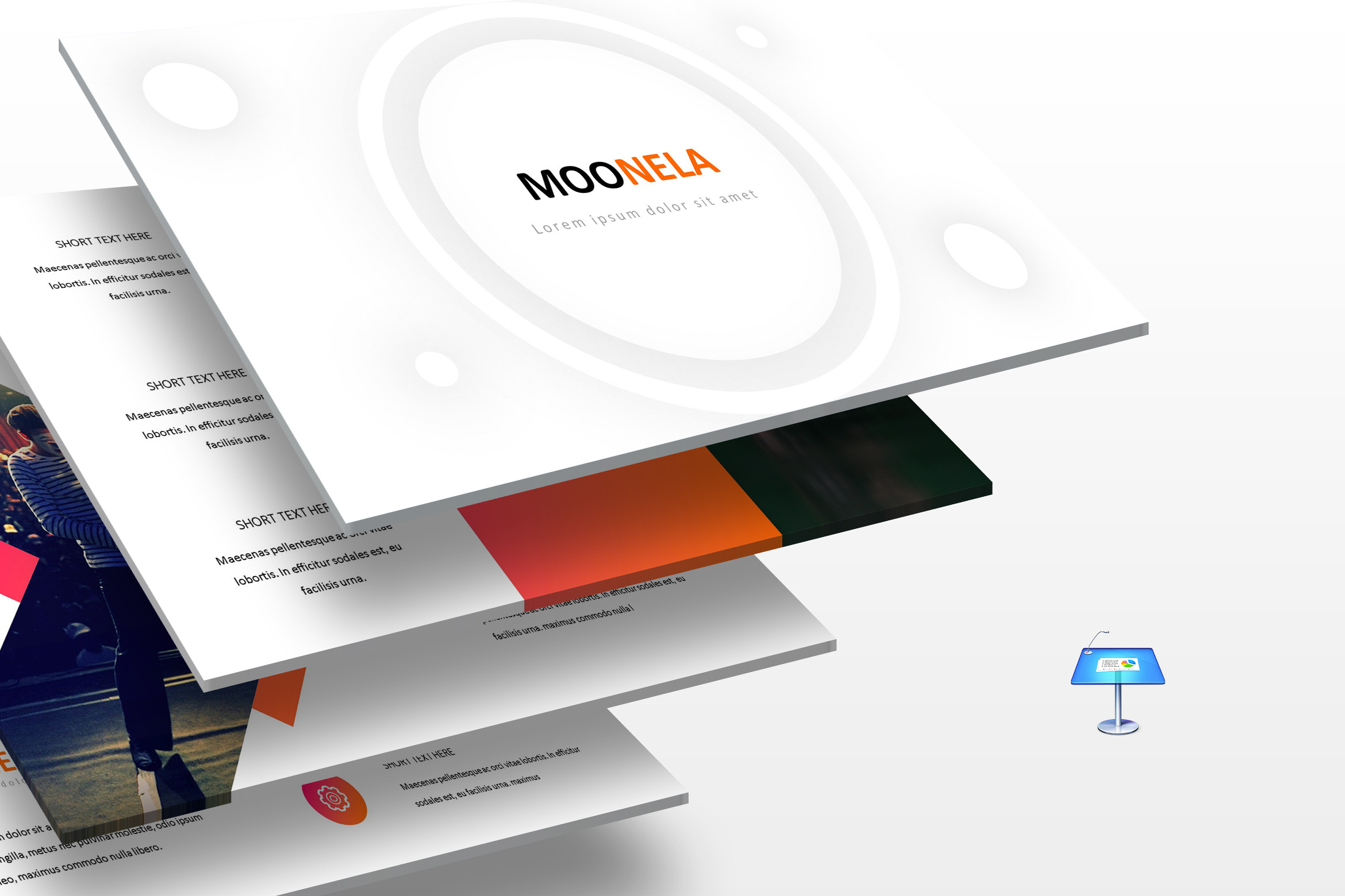 Moonela - Keynote Template | Presentation Templates ~ Creative Market